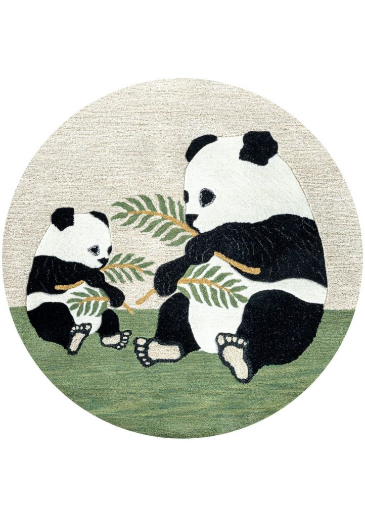 Kilimas Fauna Fan Panda 156 - Kilimai Art De Vivre